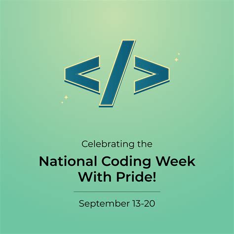 national coding week design template good for celebration coding