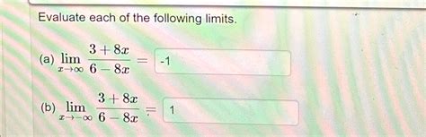 solved evaluate each of the following