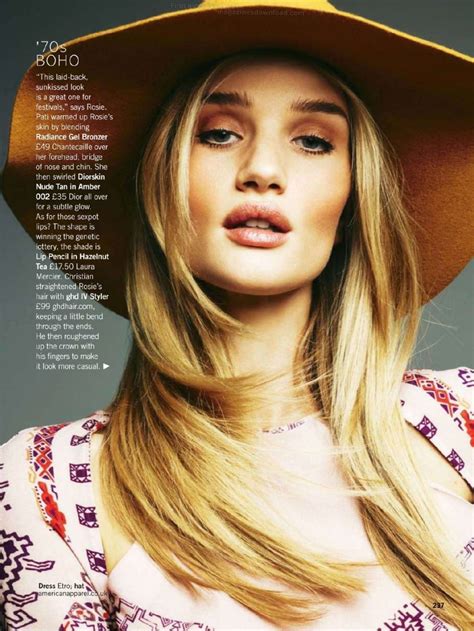 Rosie Huntington Whiteley Glamour Magazine Uk March 2015 Issue