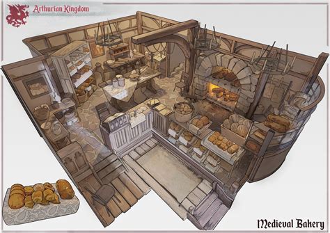 Medieval Bakery In Arthurian Kingdom