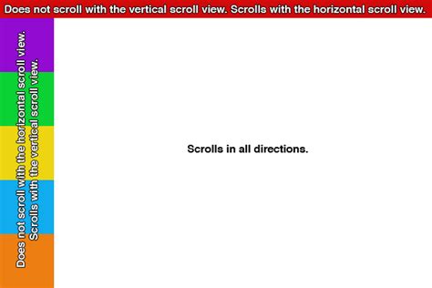 Android Fixed Position For Elements Inside Scroll Views In Both