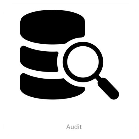 Premium Vector Audit And Big Data Icon Concept