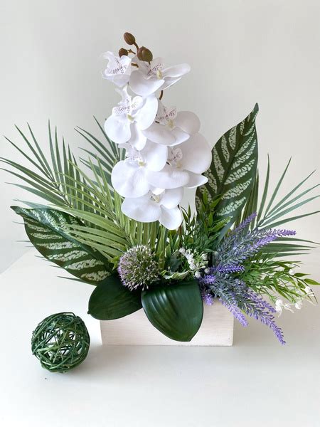 Купить Искусственные цветы для декора орхидея монстера папоротник по выгодной цене в интернет