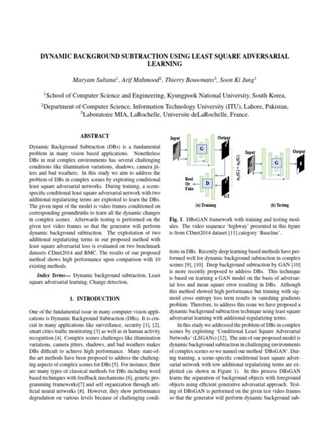 dynamic background subtraction using lea pdf deep learning