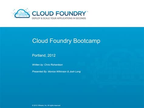 Cloud Foundry Bootcamp Key