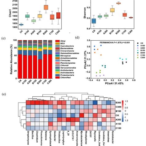The α-diversity and community structure of soil bacteria undergo ...
