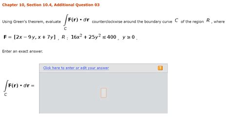 Solved Chapter 10 Section 10 4 Additional Question 03 Chegg Com
