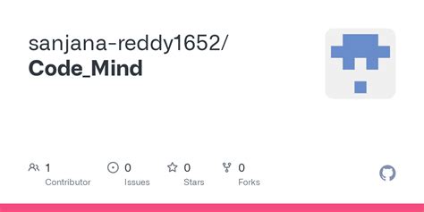 GitHub Sanjana Reddy Code Mind