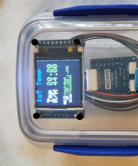 Temperature And Humidity Internet Logger With Display Using Esp8266 3 Steps Instructables
