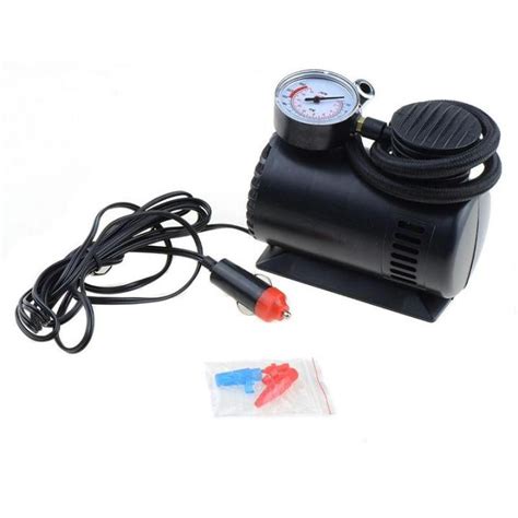 Black Mini 12v 300psi Car Air Pump Tyre Compressor Portable Electric
