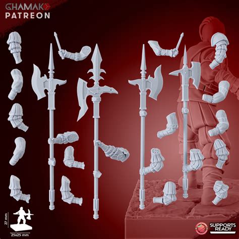 3d Printable Empire Infantrymen Halberdiers By Ghamak