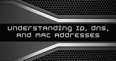 Understanding Ip Dns And Mac Addresses With Mcq Test