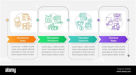 Inflation In Construction Rectangle Infographic Template Stock Vector