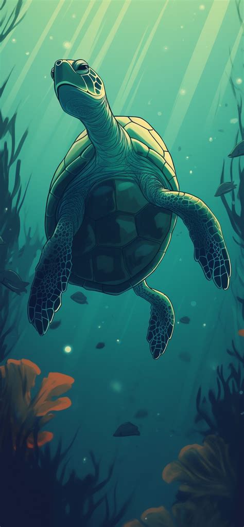Sea Turtle Aesthetic Wallpapers · 200 Backgrounds 🐢🌊