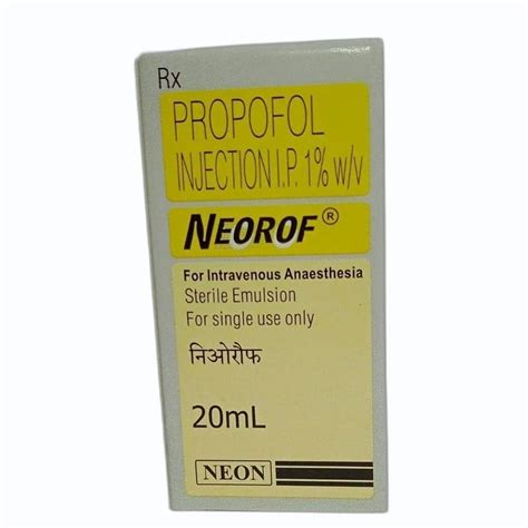 20 Ml Propofol Injection Ip At ₹ 52vial Propofol Injection In Surat