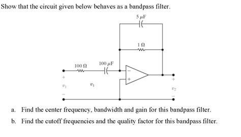Solved Show That The Circuit Given Below Behaves As A Ba