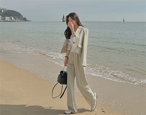 리리앤코 크엘리앙 투피스 핀턱 와이드 슬랙스