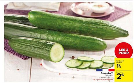 Promo Concombre Chez Carrefour Market Icatalogue Fr