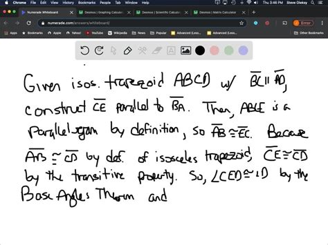solved use the diagram to prove the given theorem in the diagram ec