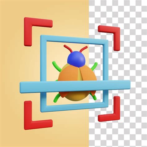 premium psd a picture of a bug with a frame and a picture of a bug on it