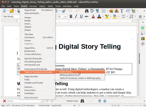 Learn LibreOffice Writer Open Educational Resources