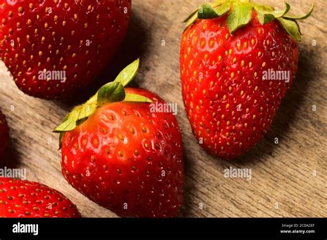 Strawberry Close Up Studio Shot Stock Photo Alamy