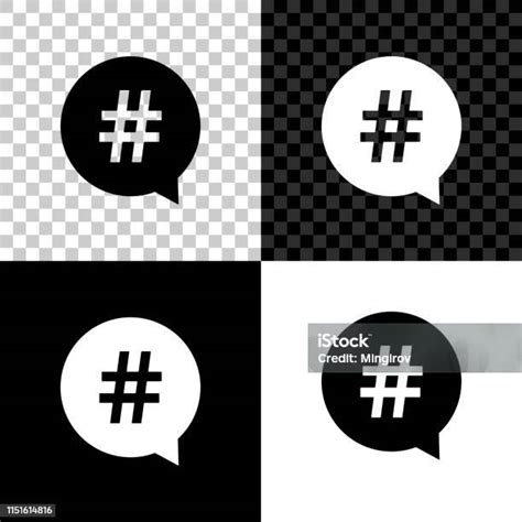 원 아이콘의 해시 태그는 검정색 흰색 및 투명 한 배경에 고립 되어 있습니다 소셜 미디어 기호 숫자 기호 소셜 미디어 마이크로