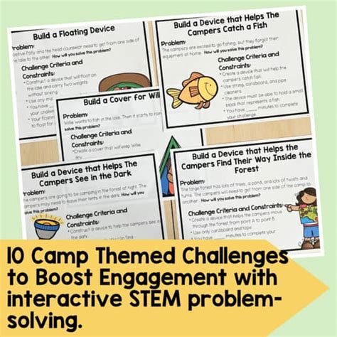 Camping Stem Activities Camping Themed Challenges Back To School Stem