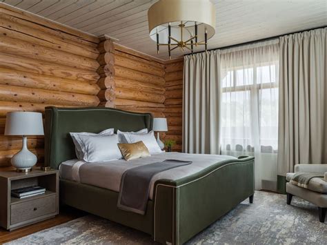 Фотографии Спальня в стиле Классический Современный Деревянные дома