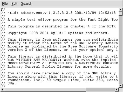 Fltk 1311 Designing A Simple Text Editor