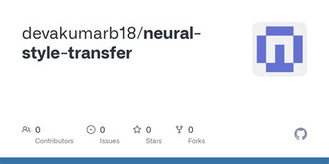Github Devakumarb18neural Style Transfer