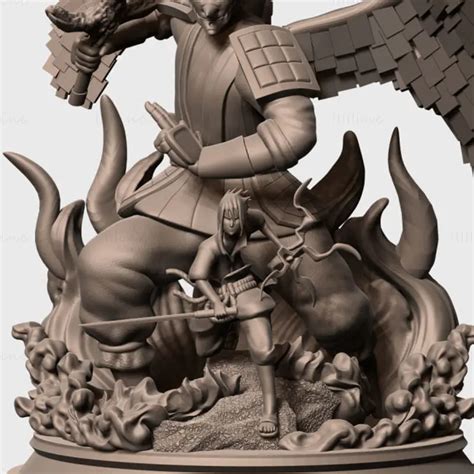 Sasuke And Susanoo 3d Printing Model Stl