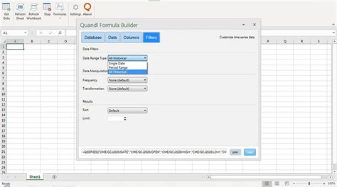 How To Get Data From Quandl With Python Or Excel