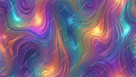 Abstract Digital Art With Swirling Flowing Patterns In Bright Vibrant Colors The Colors Create A