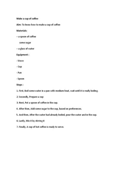 Cara Membuat Kopi Pdf