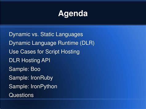Ppt Dynamic Languages Powerpoint Presentation Free Download Id3909315