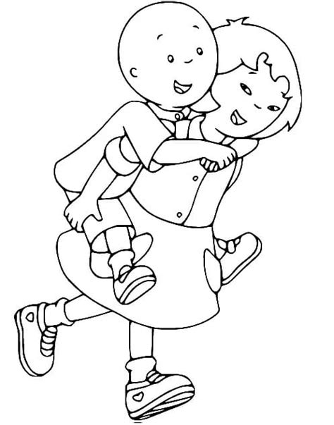 Caillou Coloring Pages Coloringlib
