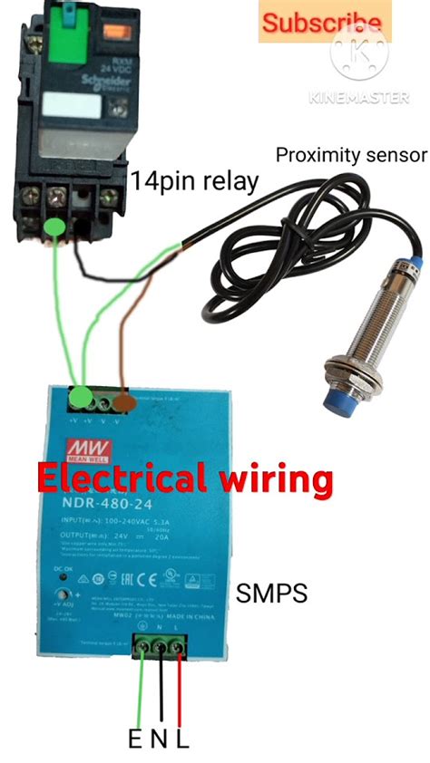 Proximity Sensor With Relay Connectionelectricalshortsshortsfeedshortsyoutubeshorts