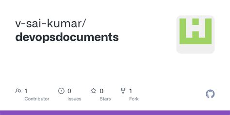 Github V Sai Kumar Devopsdocuments