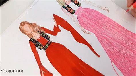 Fashion Illustration By Masuodtahloo Traditional Kurdish Dress Sketches