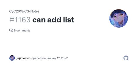 Can Add List Issue Cyc Cs Notes Github