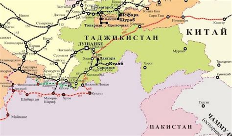 Железнодорожные перевозки в Таджикистан