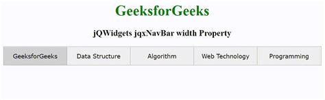 jqwidgets jqxnavbar width 属性 码农参考