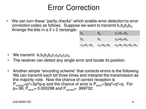 Ppt Cryptanalysis Lecture 10 Error Correcting Codes Powerpoint
