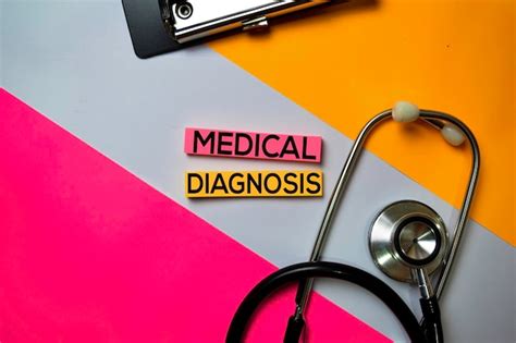 Premium Photo Medical Diagnosis Text By Stethoscope On Table