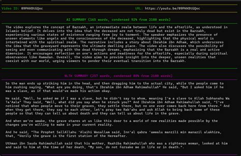 Youtube Video Transcription Summarization With Python The Python Code