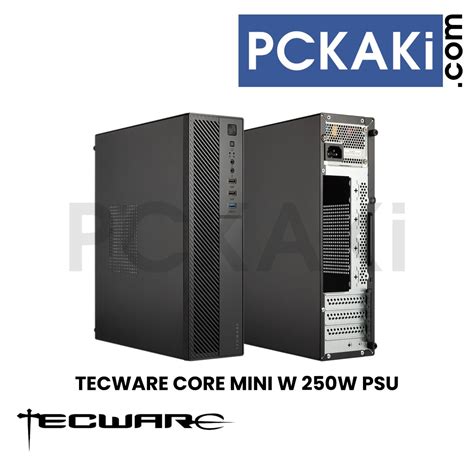 [in Stock] Tecware Core Mini Sff Pc Case With Built In 250w Psu Power Supply Unit Compact Matx