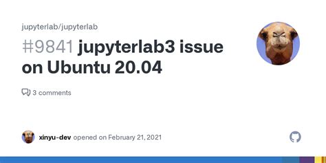 jupyterlab3 issue on ubuntu 20 04 · issue 9841 · jupyterlab jupyterlab