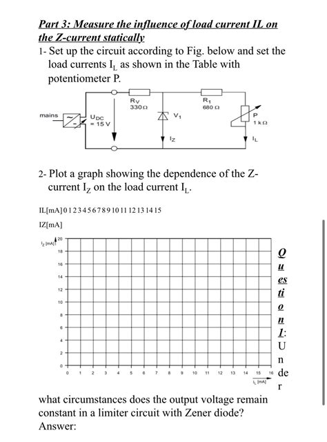 solved part 3 measure the influence of load current il on