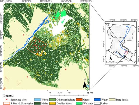 Spatial Distribution Of Field Sampling Sites Download Scientific Diagram